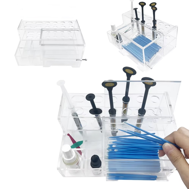 1Pcs Dental Composite Organizer Acrylic Dispenser for Resin Adhesive ...