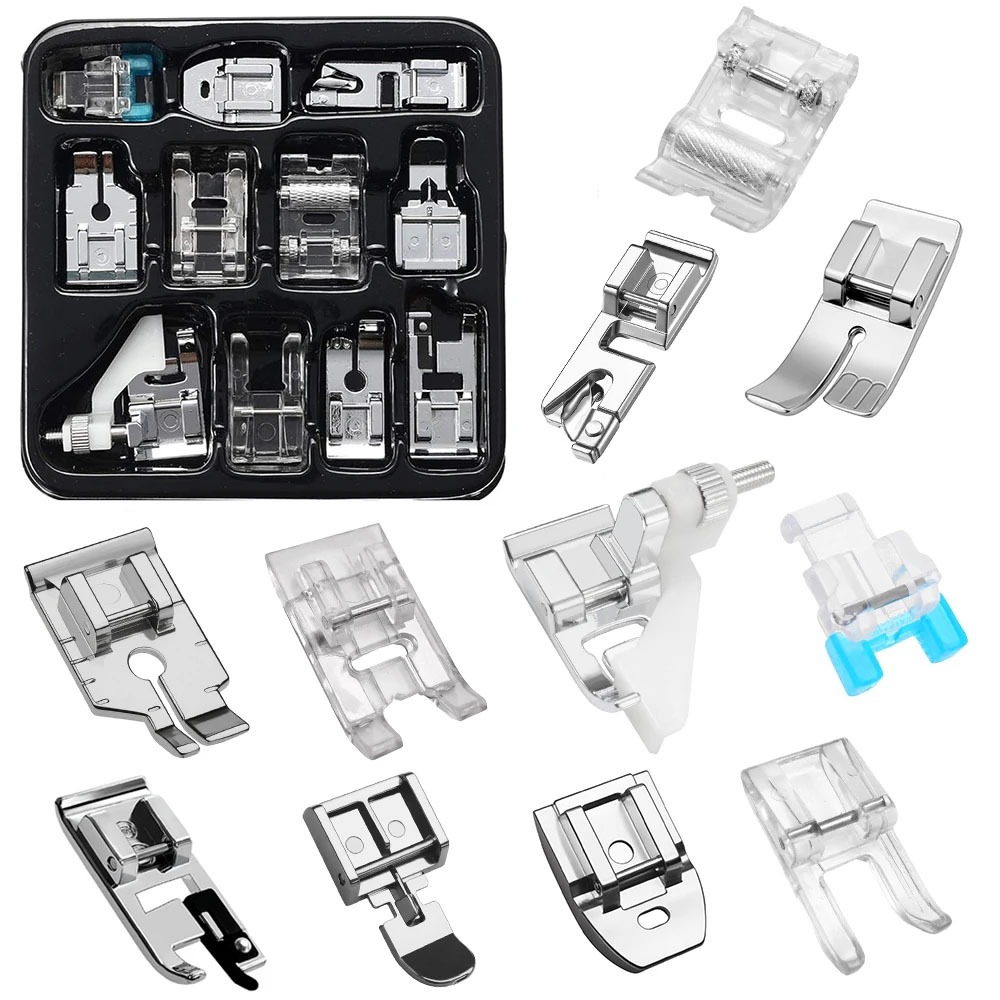 11 PCS Sewing Machine Presser Foot Set For Singer Brother Babylock ...