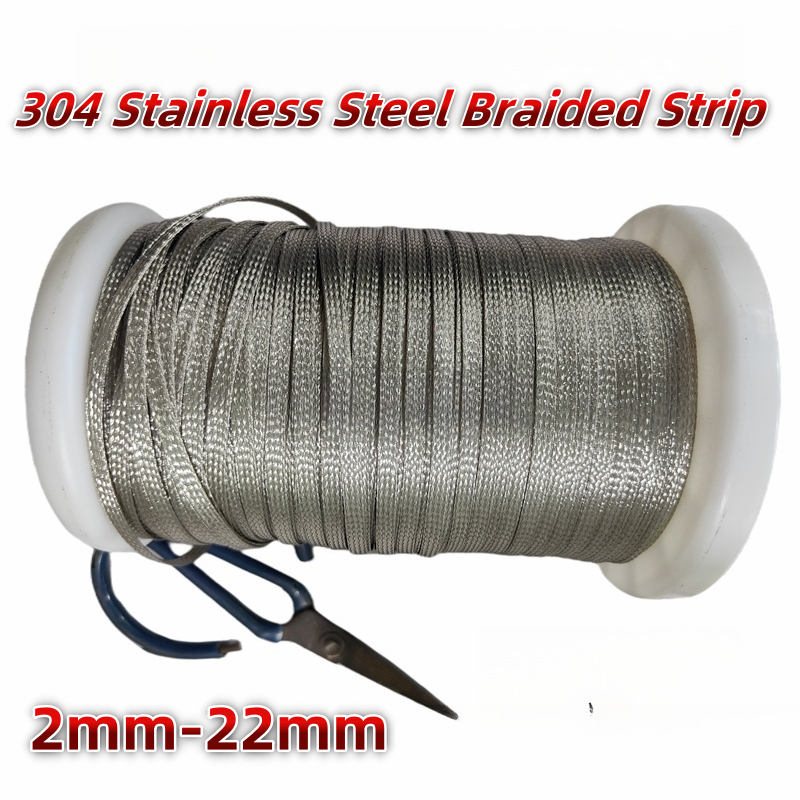 304 Stainless Steel Braided Tape Metal Mesh Tube High-Temperature ...