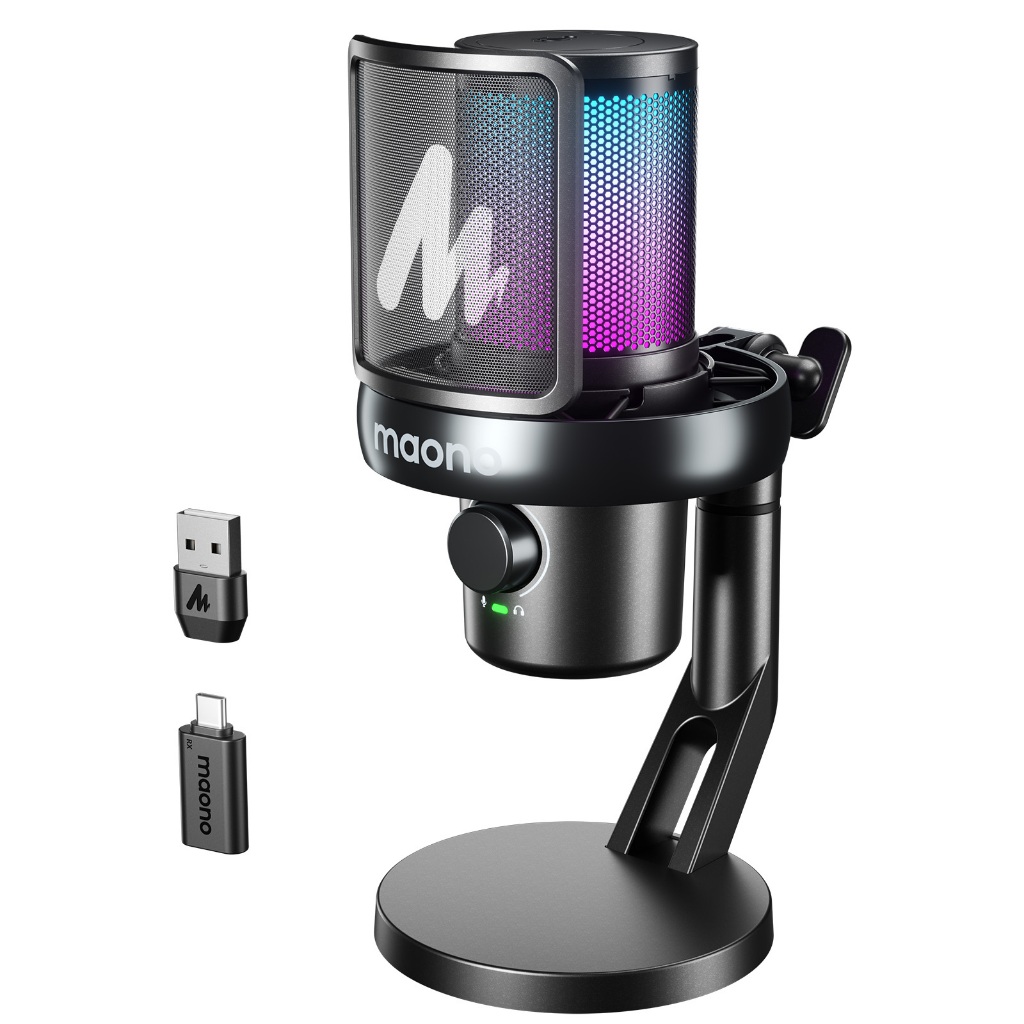 Maono DM40 Wireless Microphone AI Noise-canceling Microphone USB Mic ...