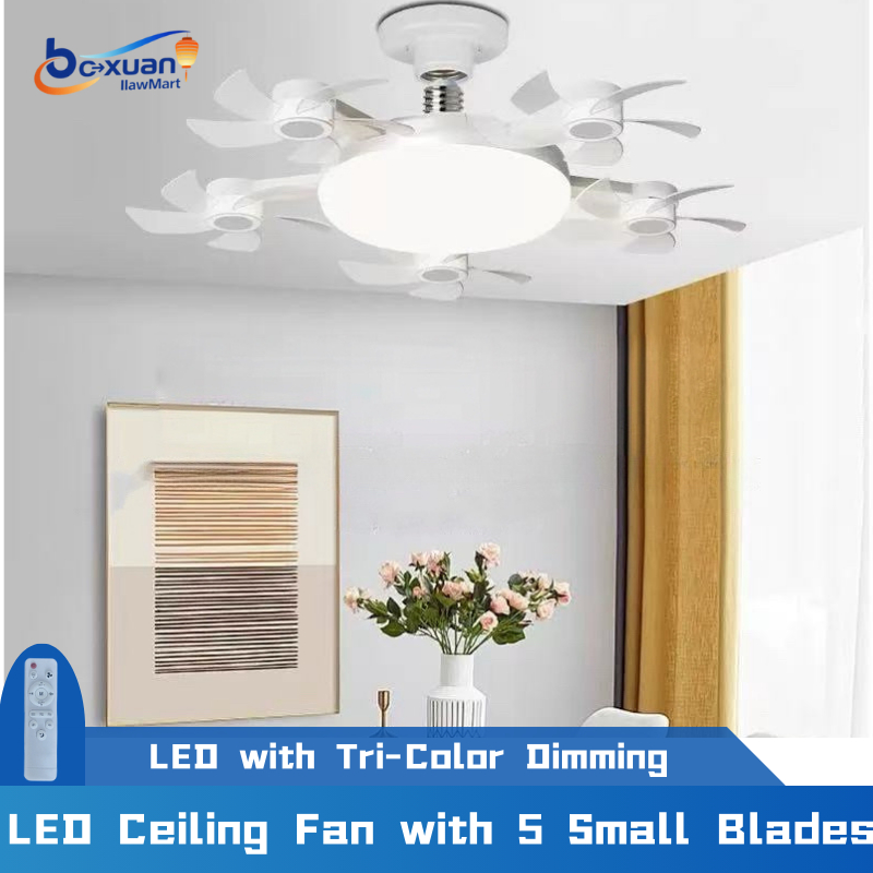 E27 Ceiling UAV Light Fan, E27 Socket – Multi-Head Drone Design, Remote ...