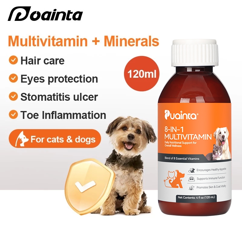 PUAINTA Liquid Multivitamin for Dogs and Cats Hair Loss Immune System ...