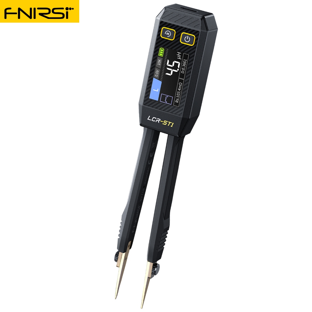 FNIRSI LCR-ST1 Mini Smart Tweezer LCR SMD ESR Tester Resistance ...