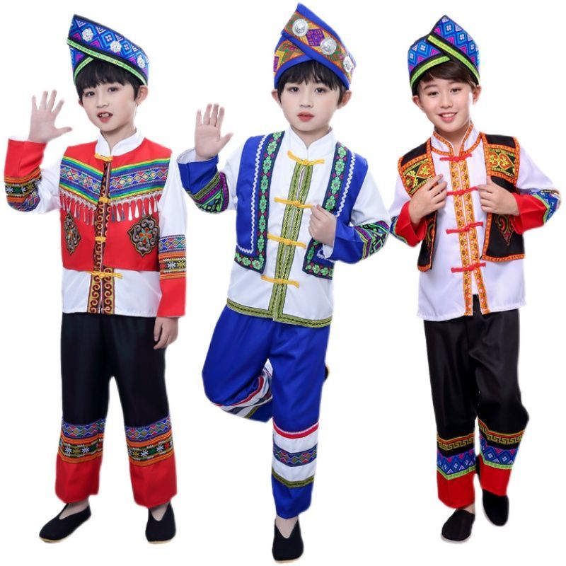 Asean Traditional Costume for Kids Boys Kids Vietnam Thailand Myanmar ...