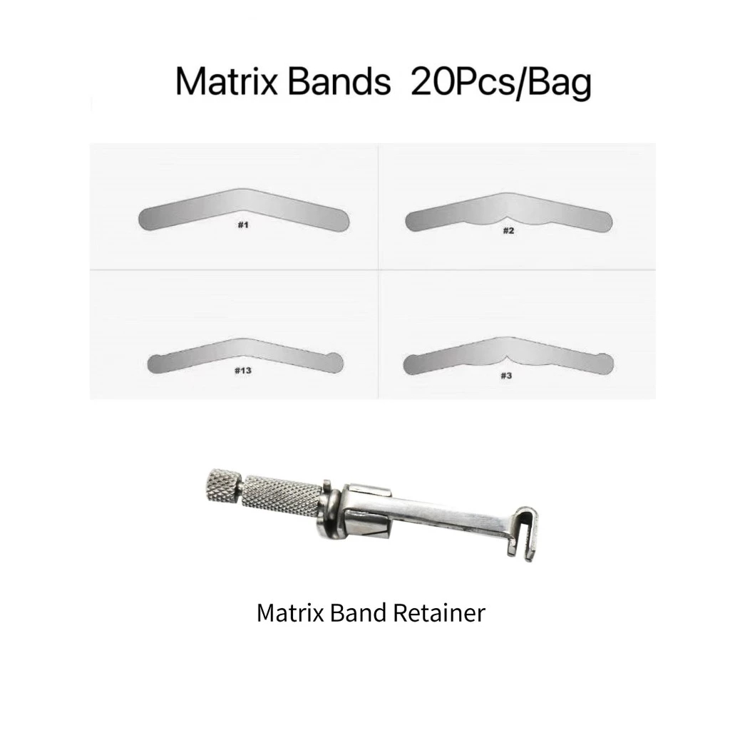 20Pcs Tofflemire Matrix Band Stainless Steel Universal Borad Type ...