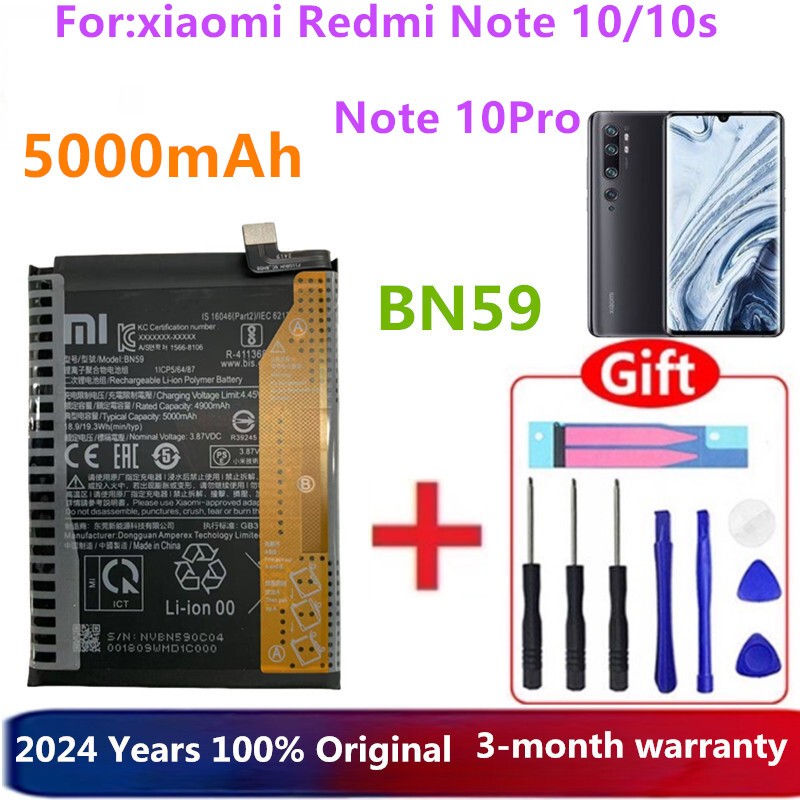 {Spot goods}100% Original Xiaomi BN59 For Xiaomi Redmi Note 10/10S/Note ...