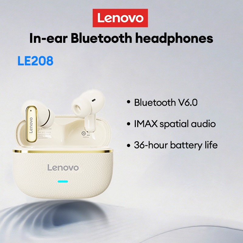 Lenovo LE208 Wireless Bluetooth headset noise cancellation Bluetooth 6. ...