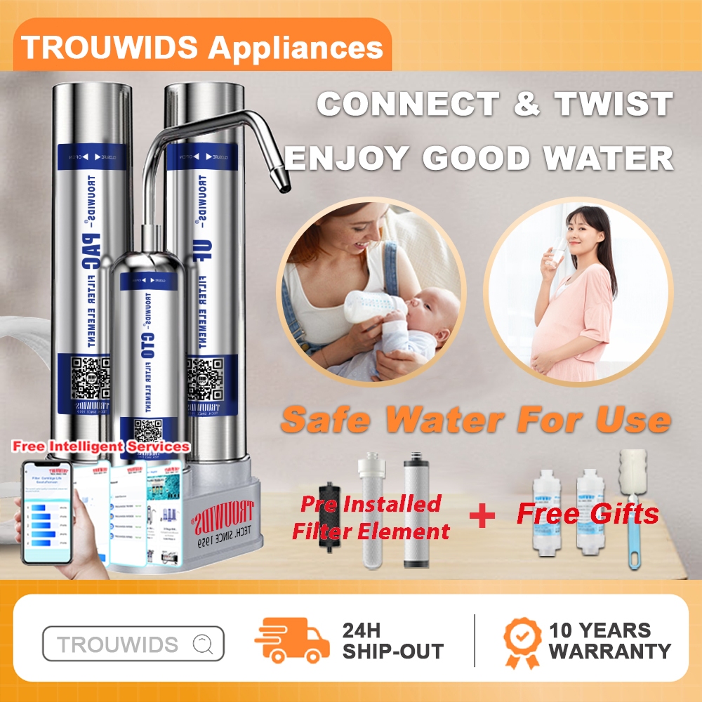 TROUWIDS Gentle-Purification Water Purifier Filter Formaldehyde-Free ...