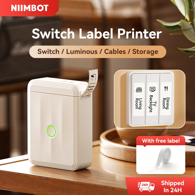 Niimbot D110 Switch Label Printer Mini Portable Inkless12-15mm Home ...