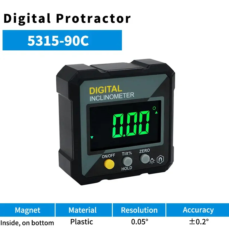 New Angle Protractor 360 Degree Mini Electronic Digital Protractor ...