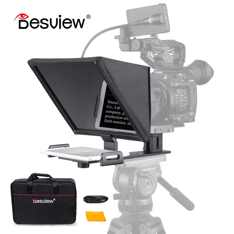 Desview T12 11 Inch Teleprompter With Remote Control for Tablet IPad ...
