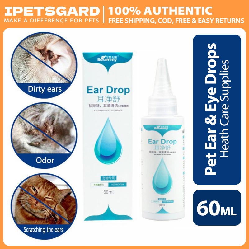 Pet Eye Drops and Ear Drops Cleaner Solution Treatment And Odor Removal ...