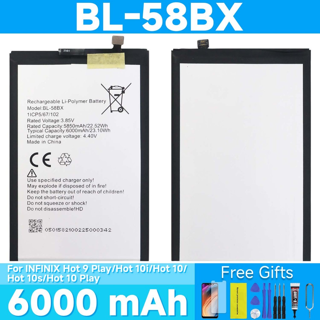 For Infinix Battery Hot 9 Play /Hot 10 Play /Hot 10i / Hot 10/Hot 10s ...
