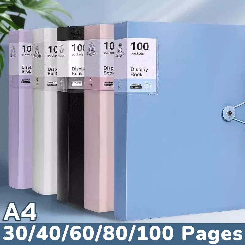 Clear Book A4 Long File Organizer Folder Long Clear File Folder ...