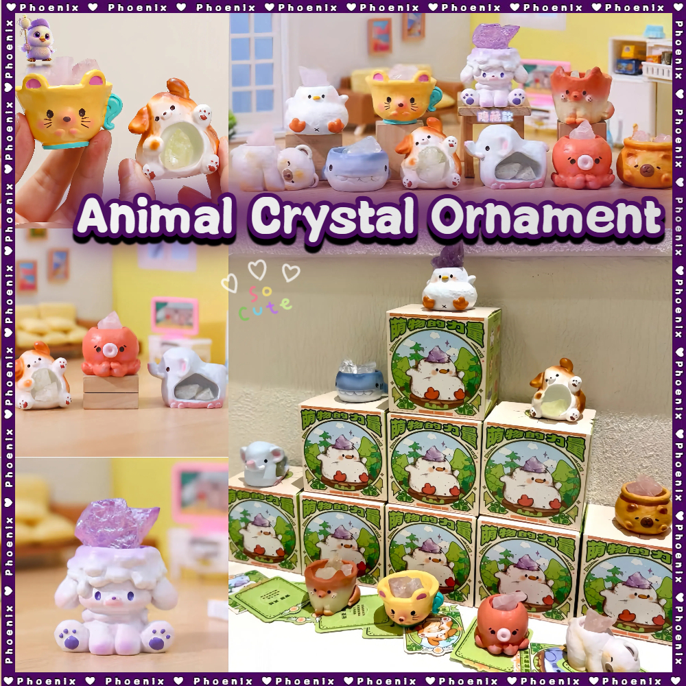 Animal Crystal Blind Box | Cute Animals Model Ornament Desktop ...