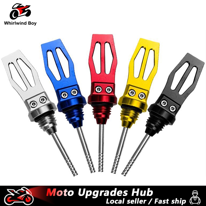 AFFOTOM Motorcycle Engine Oil Level Gauge Dipstick Motorcycle ...