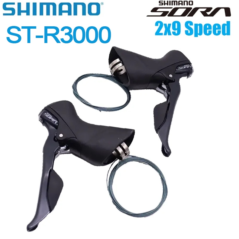Shimano SORA R3000 Shifter 2X9 Speed Shifter Dual Control Lever Road ...