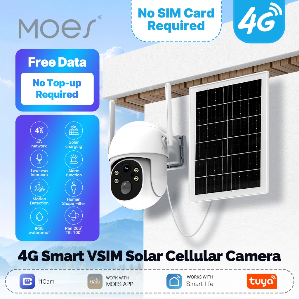 4G SIM card solar outdoor CCTV wireless camera[Lifetime unlimited free ...