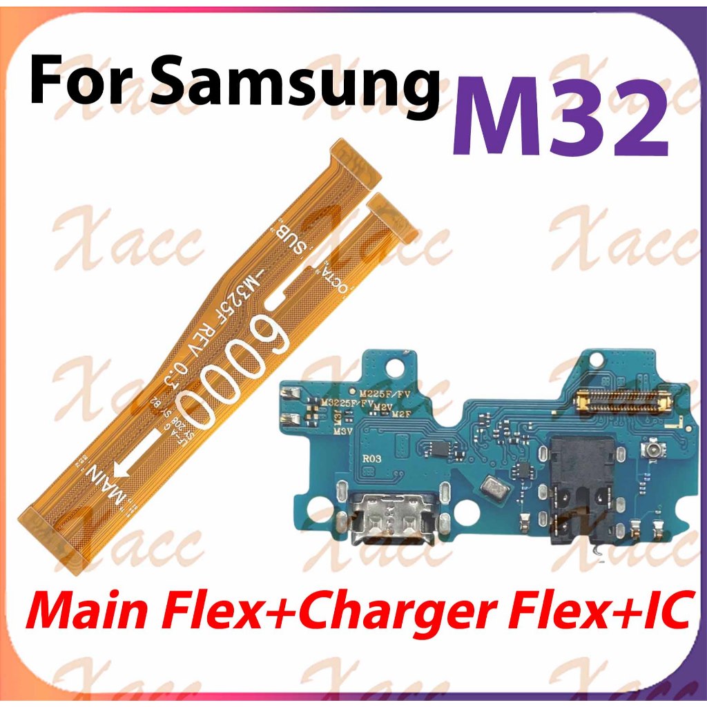 For Samsung Galaxy M32 4G M325 M325FV Charging Port Flex Cable USB Dock ...