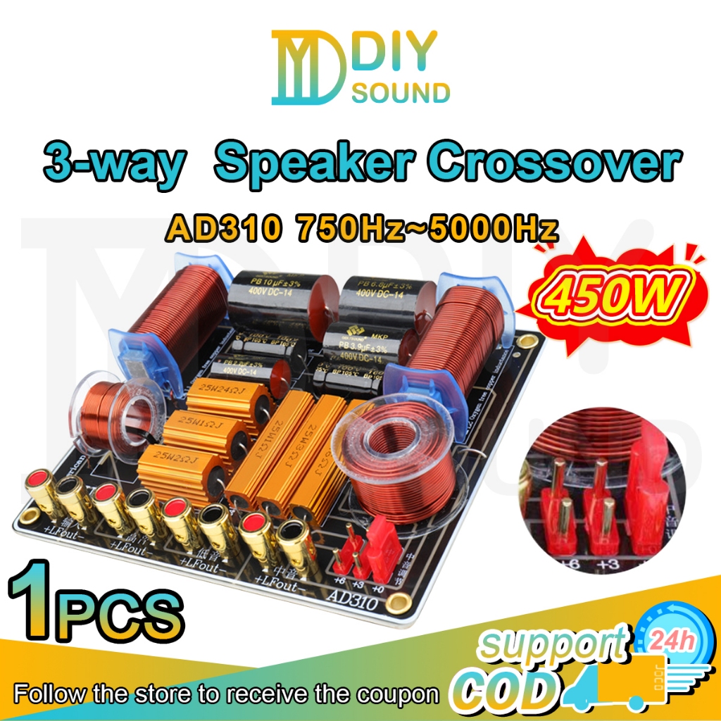 DIYSOUND AD310 High Power 450W Network 3 Way Sound Crossover Separates ...