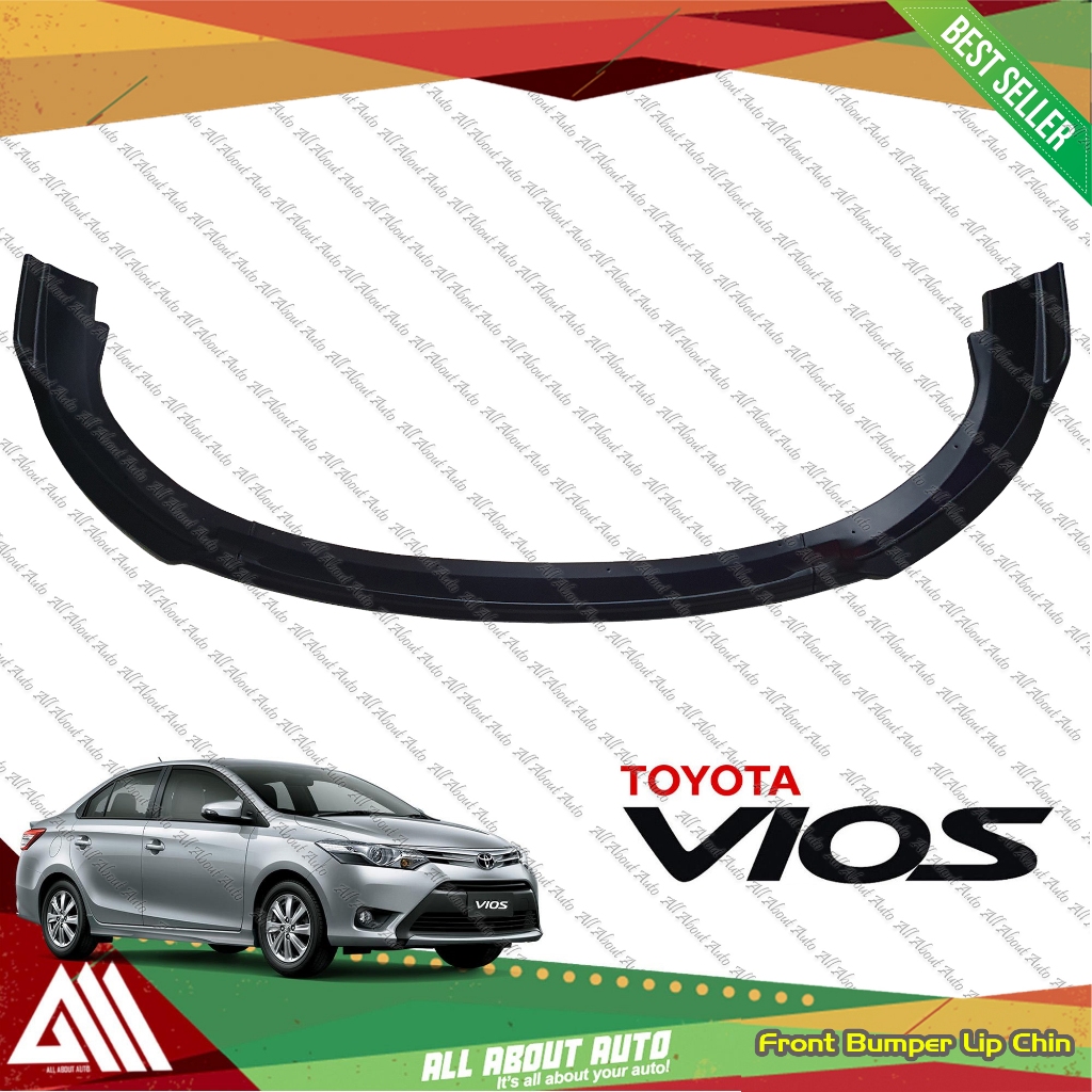 Toyota Vios Front Bumper Lip Chin (Black) | Shopee Philippines