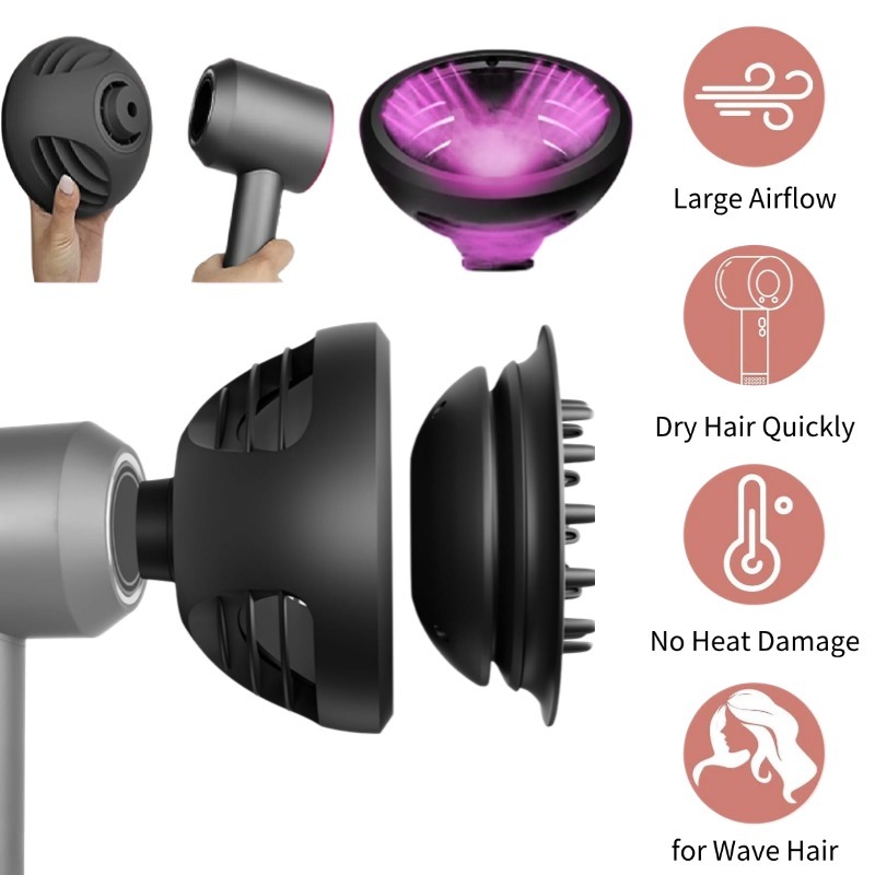 New Wave+Curl Diffuser for HD01-16 | PH Hair Dryer Part | 2 Modes for ...