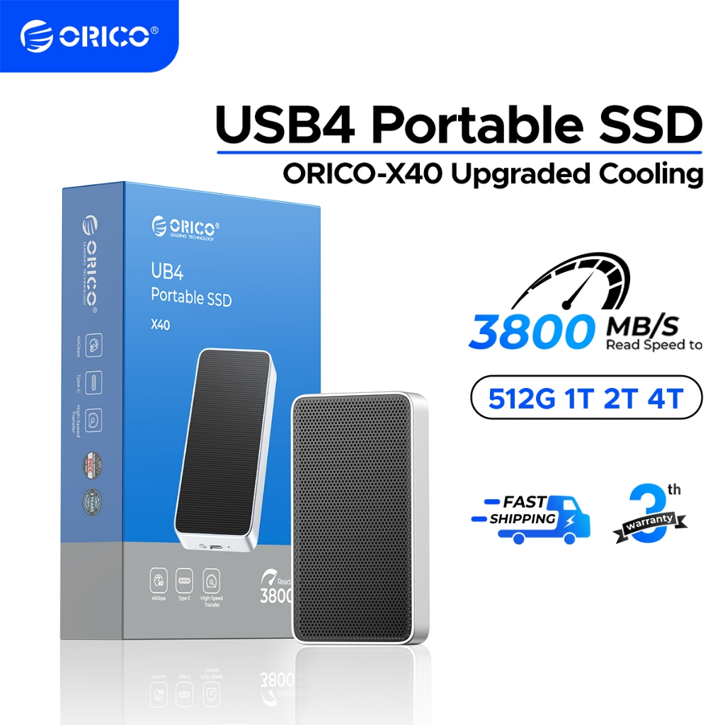 ORICO USB 4 External SSD 512GB 1TB 2TB Portable Solid State Drive ...