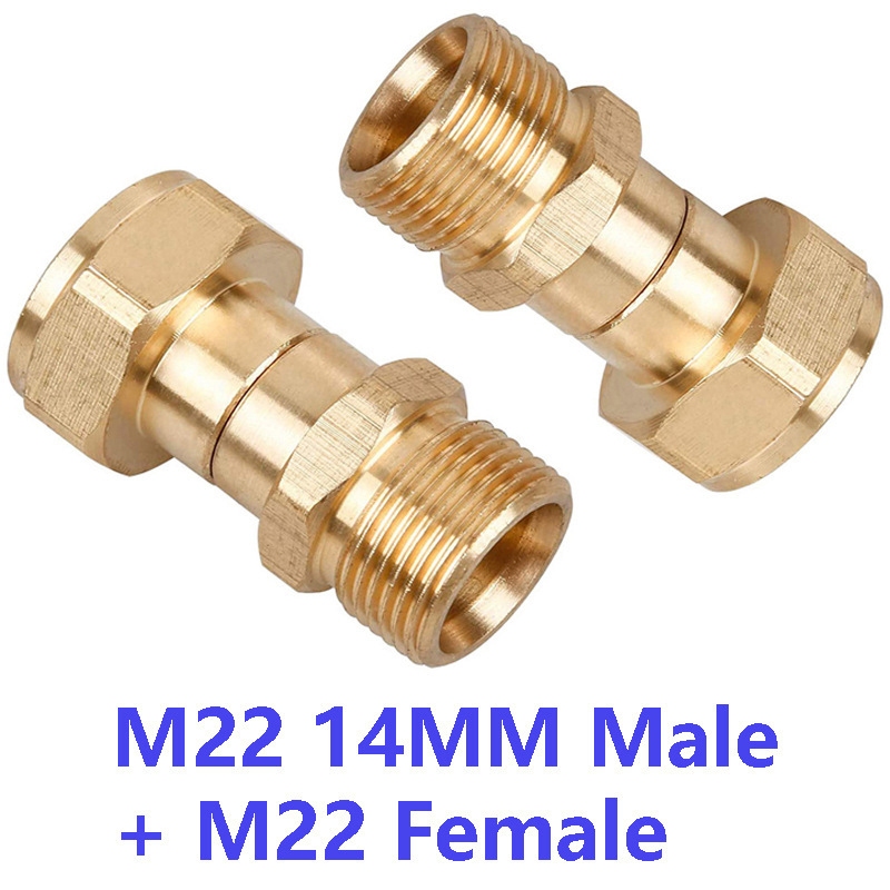[Eruding] M22 14mm Brass High Pressure Washer Swivel Joint Connector ...
