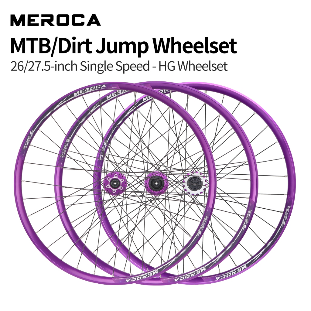 MEROCA Mountain Dirt Jump Bike Wheel Set High Strength 26 27.5-inch ...