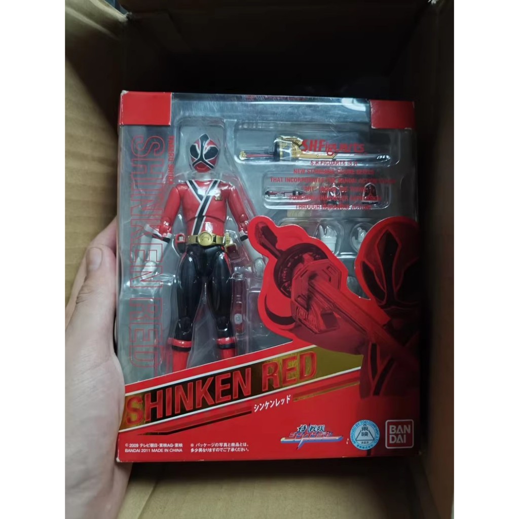 Bandai Super Sentai SHF real bone sculpture Shinken Red Super Sentai ...