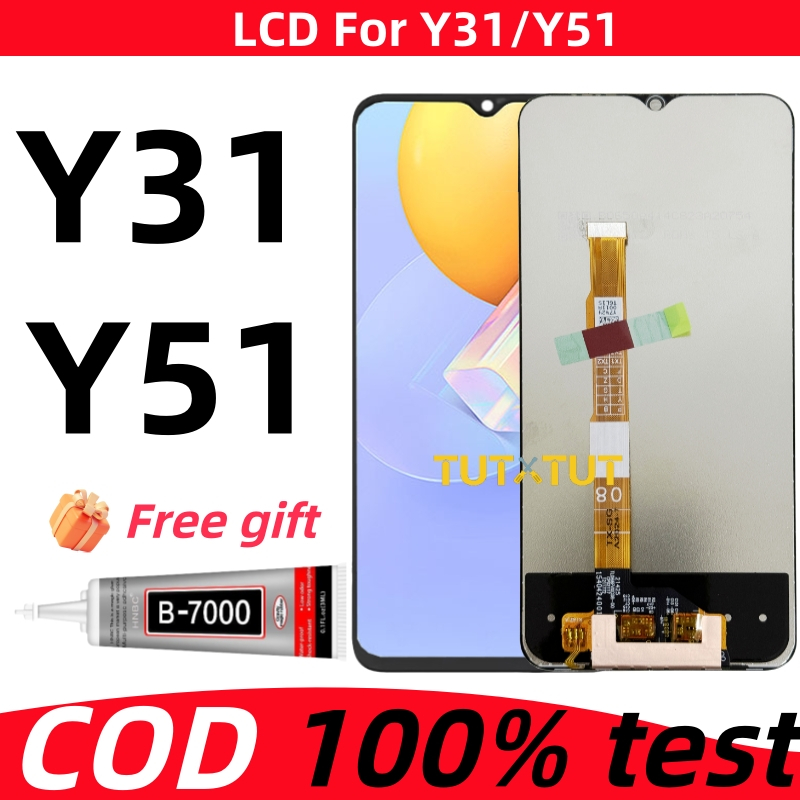 for VIVO Y31 2020 2021/ Y51 2020 2021/ Y52S/ Y53S/Y55S LCD Display ...