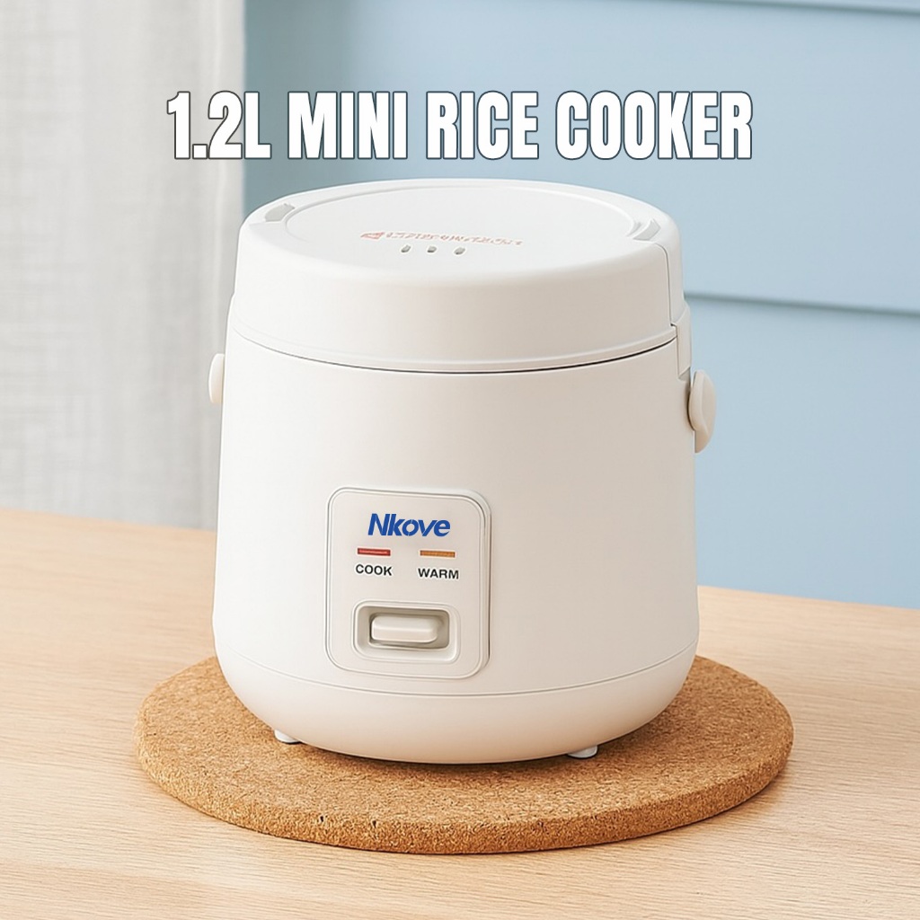Mini Rice Cooker 1.2L Portable Electric Non-Stick Pot | Small Rice ...