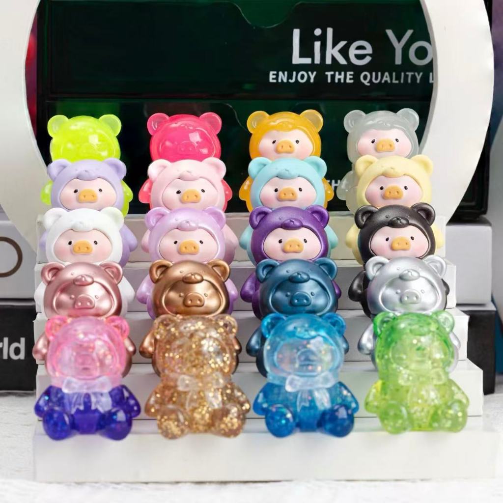 Lulu Pig Blind Box lulu pig blind bag Teddy mini Series grain Beans ...