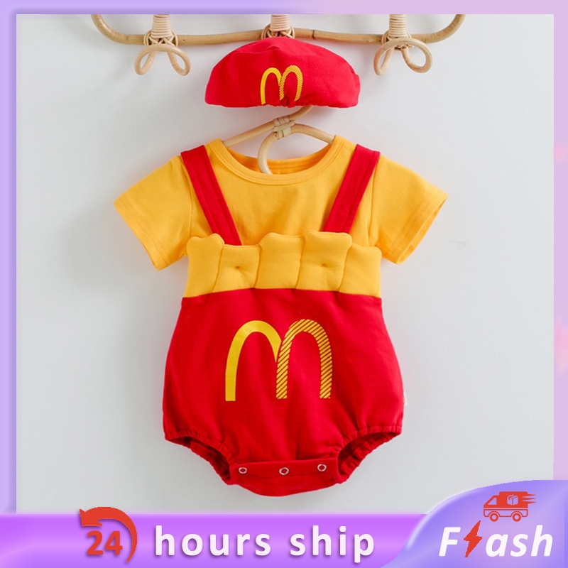 Baby Mcdo Clothes Food Themed French Fries Outfit Cosplay McDonald ...