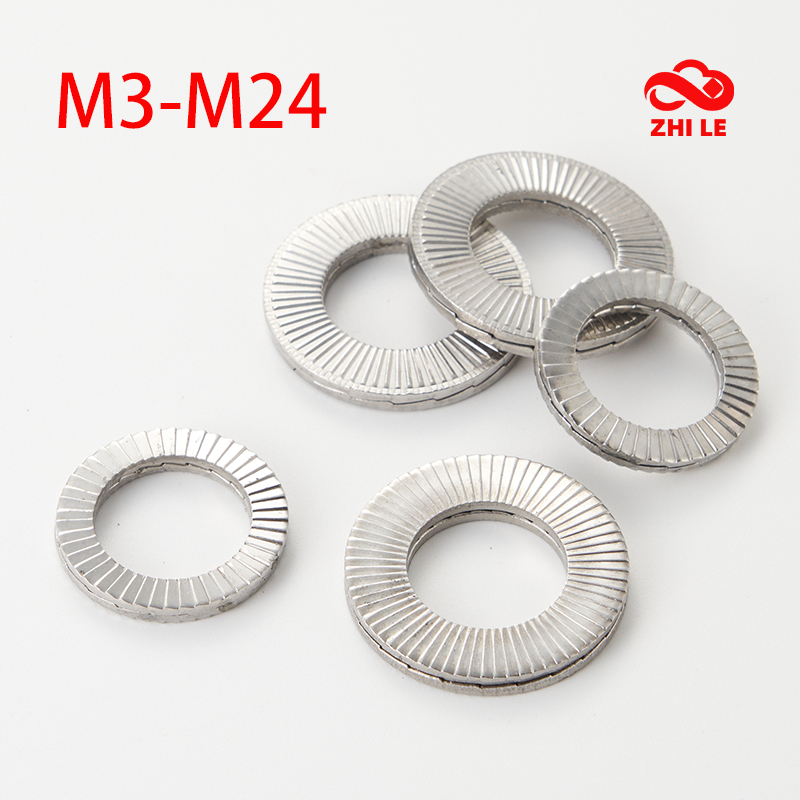 M3-M24 Wedge Double Deck Self-Locking Washer Shock Loose Proof Washers ...
