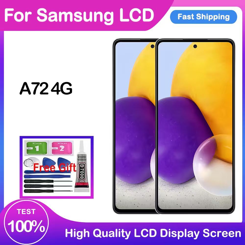 For AMOLED Samsung Galaxy A72 4G LCD Display Touch Screen With Frame ...