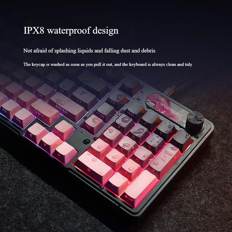 FURYCUBE IP98 Wireless Tri-Mode Silent Keyboard – High-Value Aesthetics ...