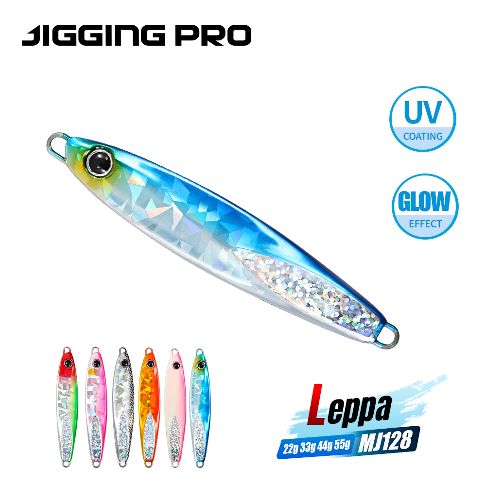 JIGGING PRO Leppa Jig 22g 33g 44g 55g Shore Casting Jig Saltwater ...