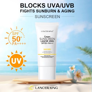 Lancer King Sunscreen SPF50+ PA+++ | Waterproof & Non-Greasy, No White ...