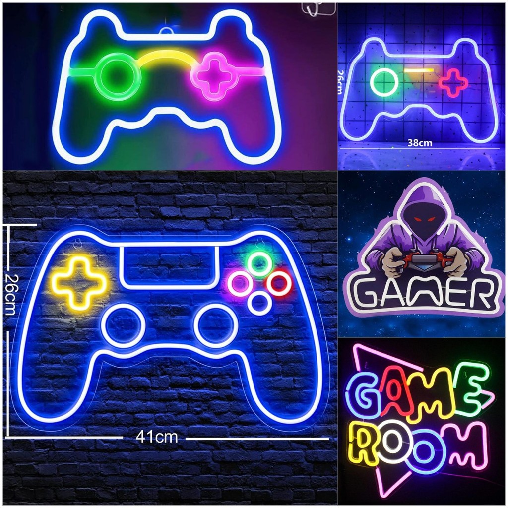 Gaming Neon Signs Gamer Neon LED Signage for Gamer Room Decor, Dimmable ...
