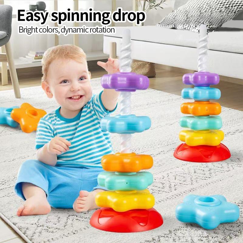 LYL Montessori Stacking Rings – Educational Spinning Stacking Toy ...