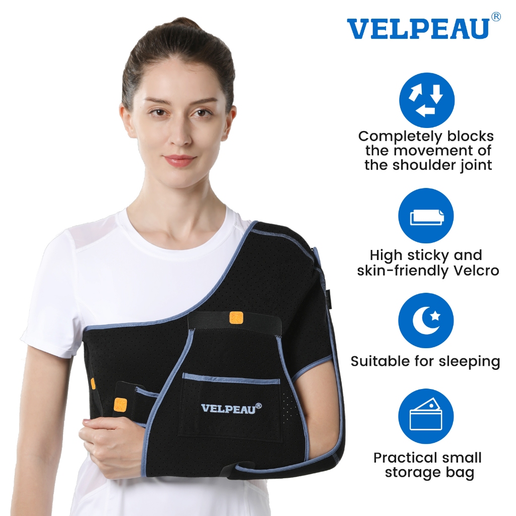 VELPEAU Arm Sling Shoulder Brace for Men & Women Immobilizer for Injury ...