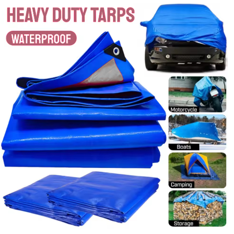 PE Trapal Waterproof Tarpaulin Roof Rain Proof High Quality Canvas ...
