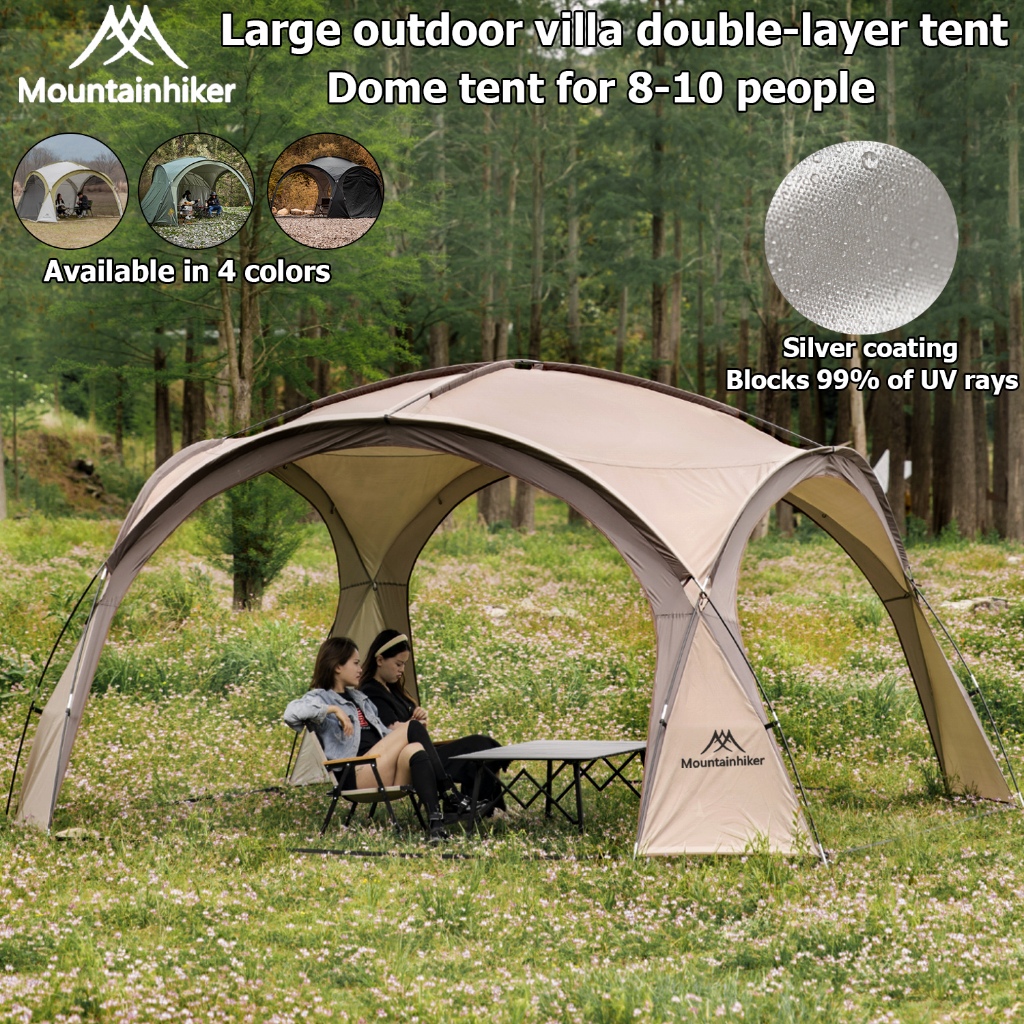 MOUNTAINHIKER Dome Canopy | 8-12 People portable camping tent | Family ...