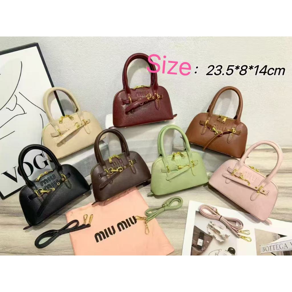 Ms. MI-U's hand-held tote bag with a shoulder strap design | Shopee ...