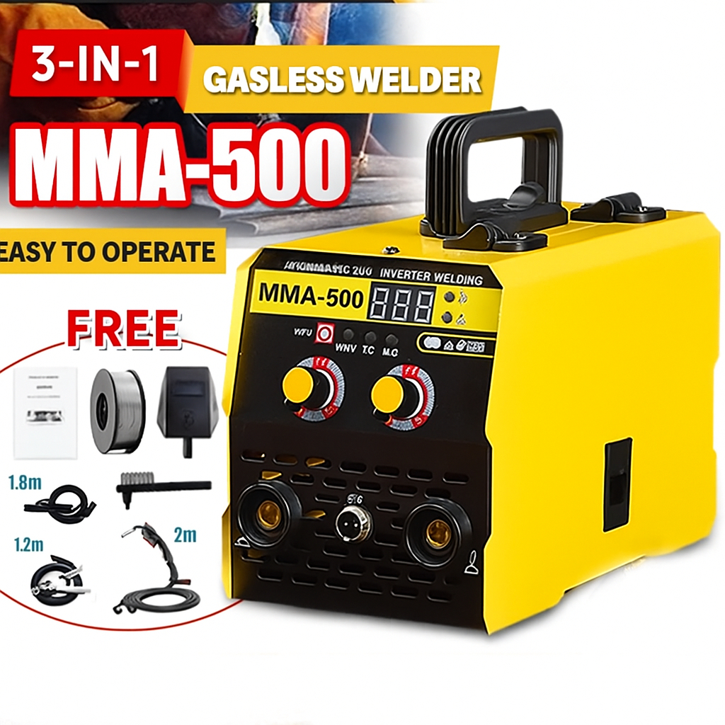 MIG Welding Machine Portable Inverter IGBT Gasless Welder MMA 3IN1 ARC ...
