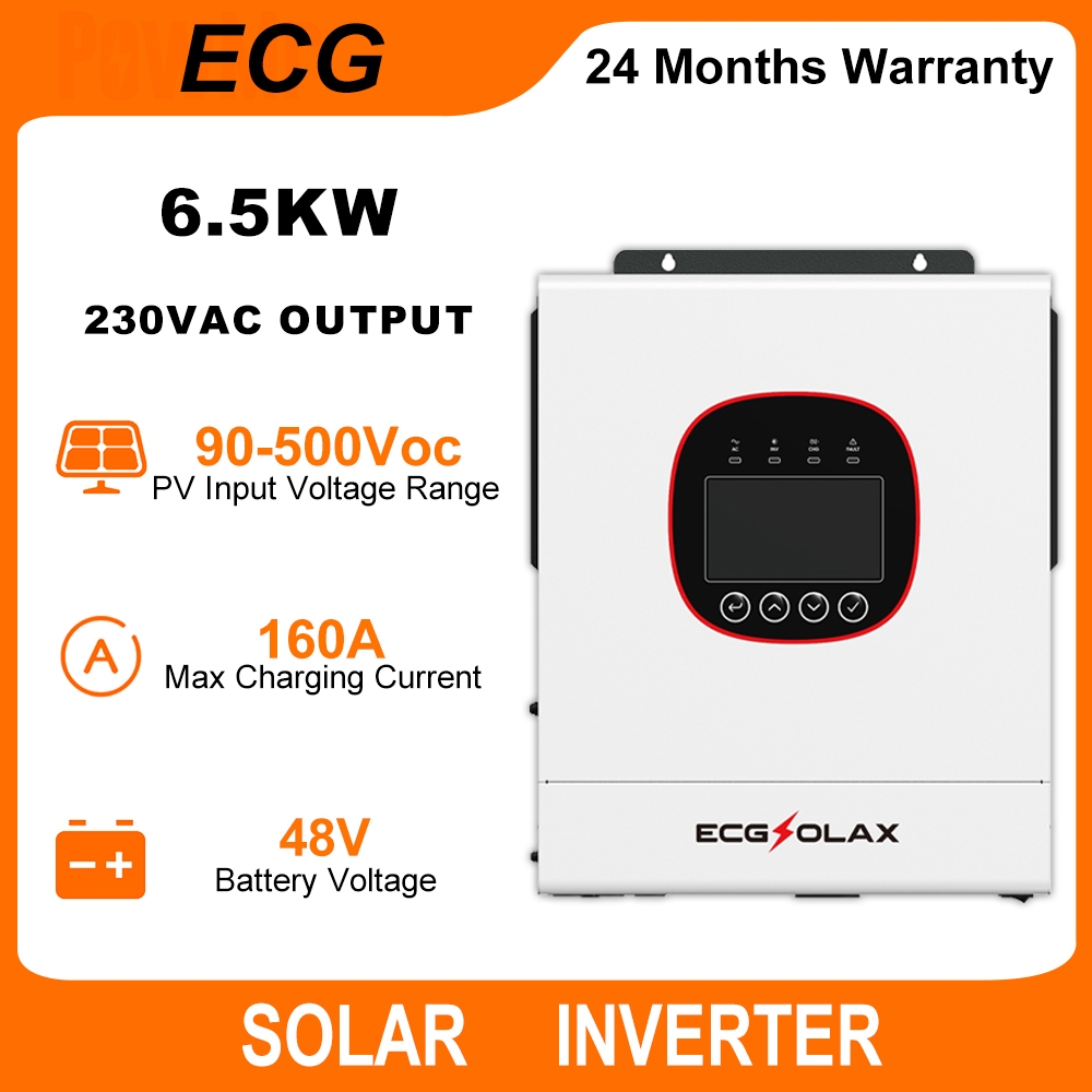 6.5KW Hybrid Solar Inverter 48V MPPT Solar Charger Controller 500VDC ...