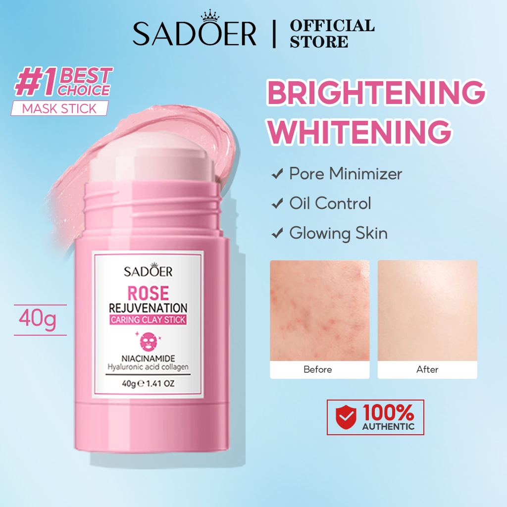 SADOER Niacinamide Bright Boost Pink Clay Mask Stick Oil-control ...