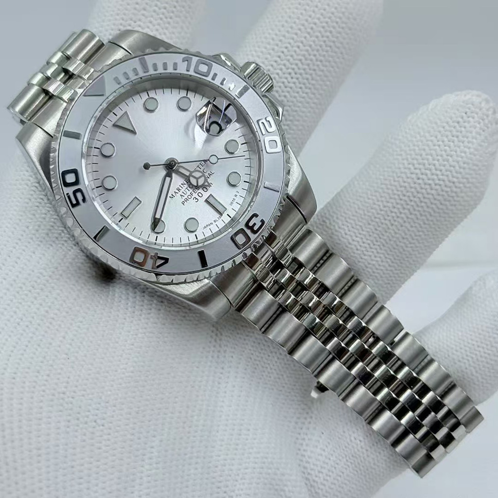 Water Ghost NH35 Watch Dial Sunburst Green Luminous Modified Watch ...