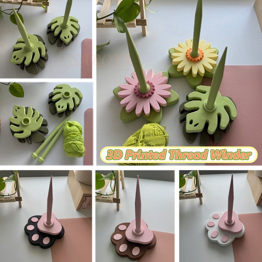 Yarn Holder for Crocheting Yarn Gerbera Spinner 3D Printed Thread ...